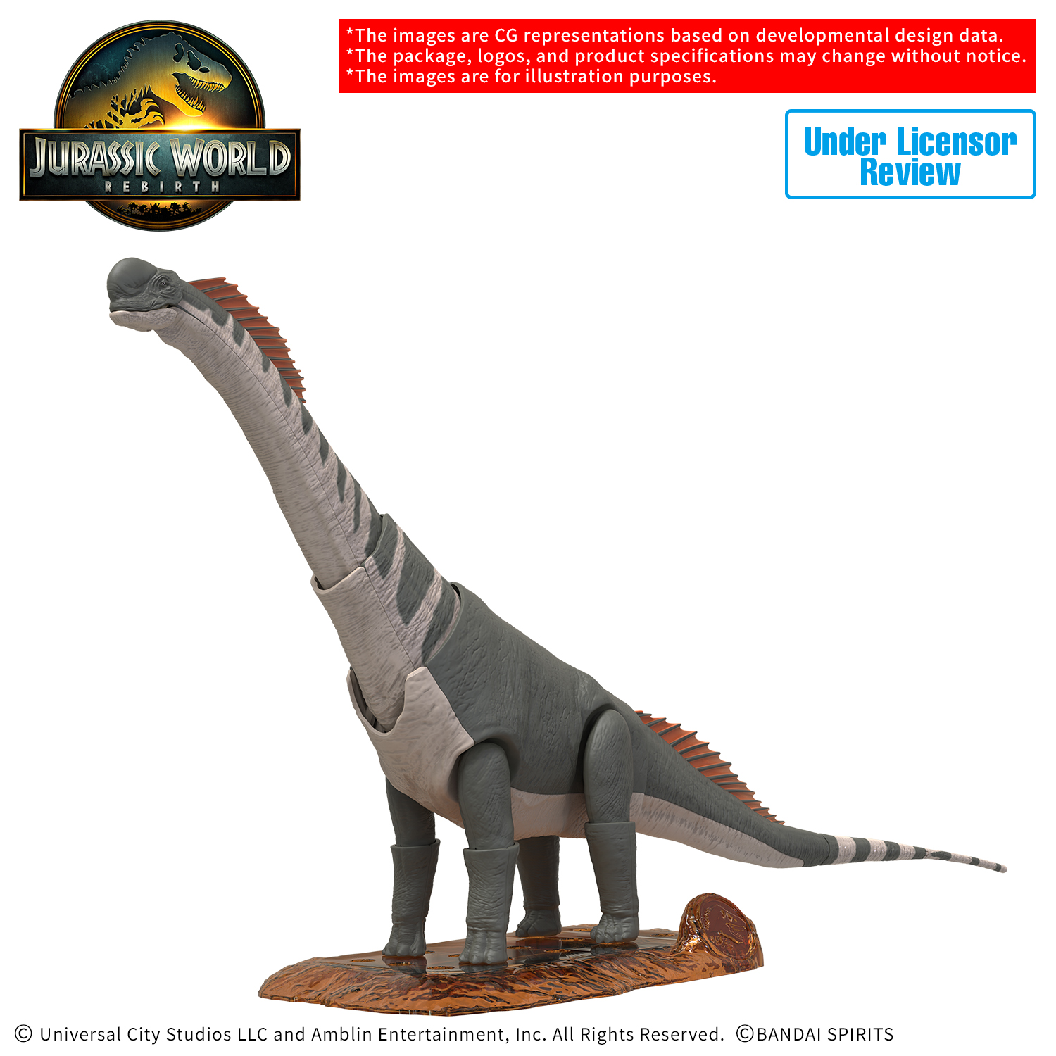 Bandai Plannosaurus Jurassic World Rebirth Titanosaurus Ages