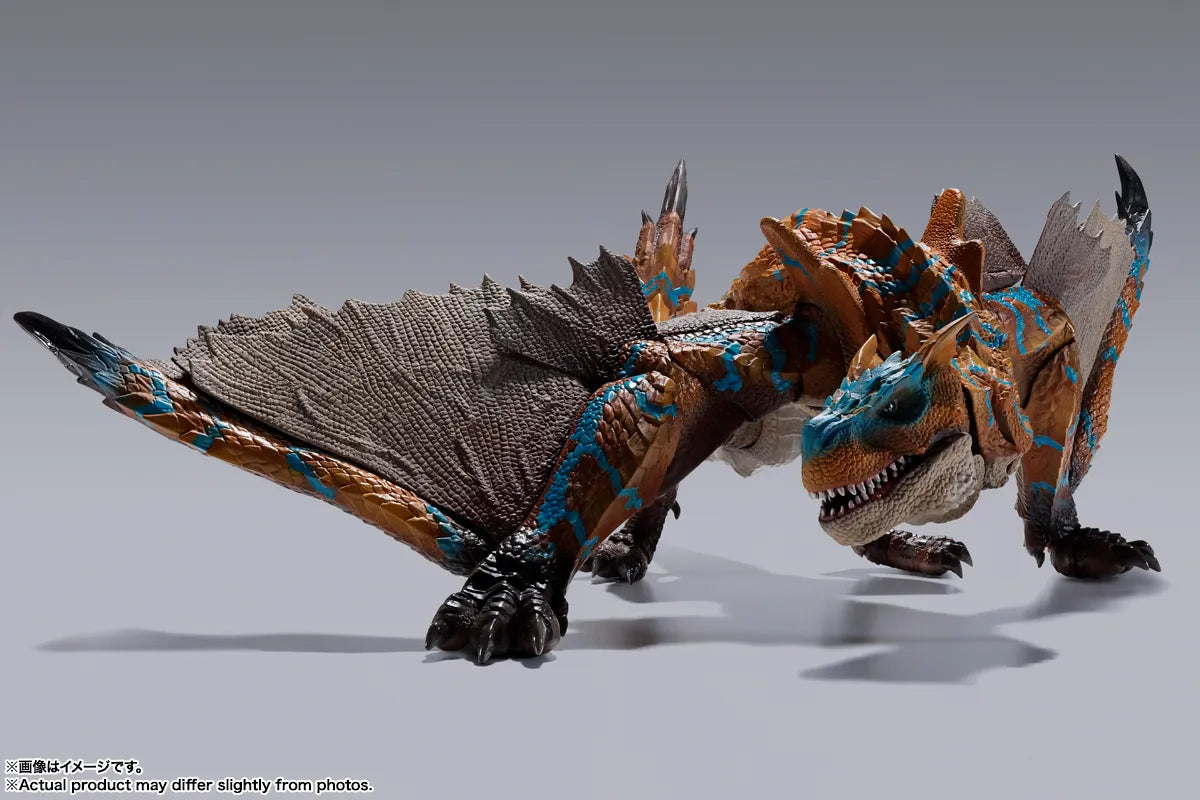 Bandai - S.H.Monsterarts Monster Hunter Rise: Tigrex – Ages Three and Up