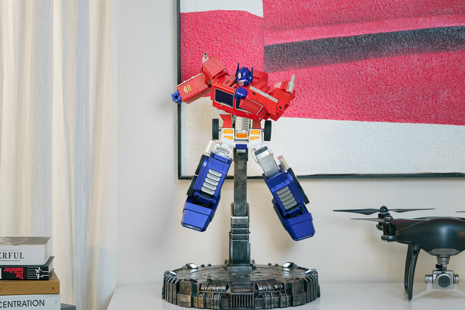 Robosen - Optimus Prime AI Base (Flagship and Elite Compatible) – Ages Three and Up