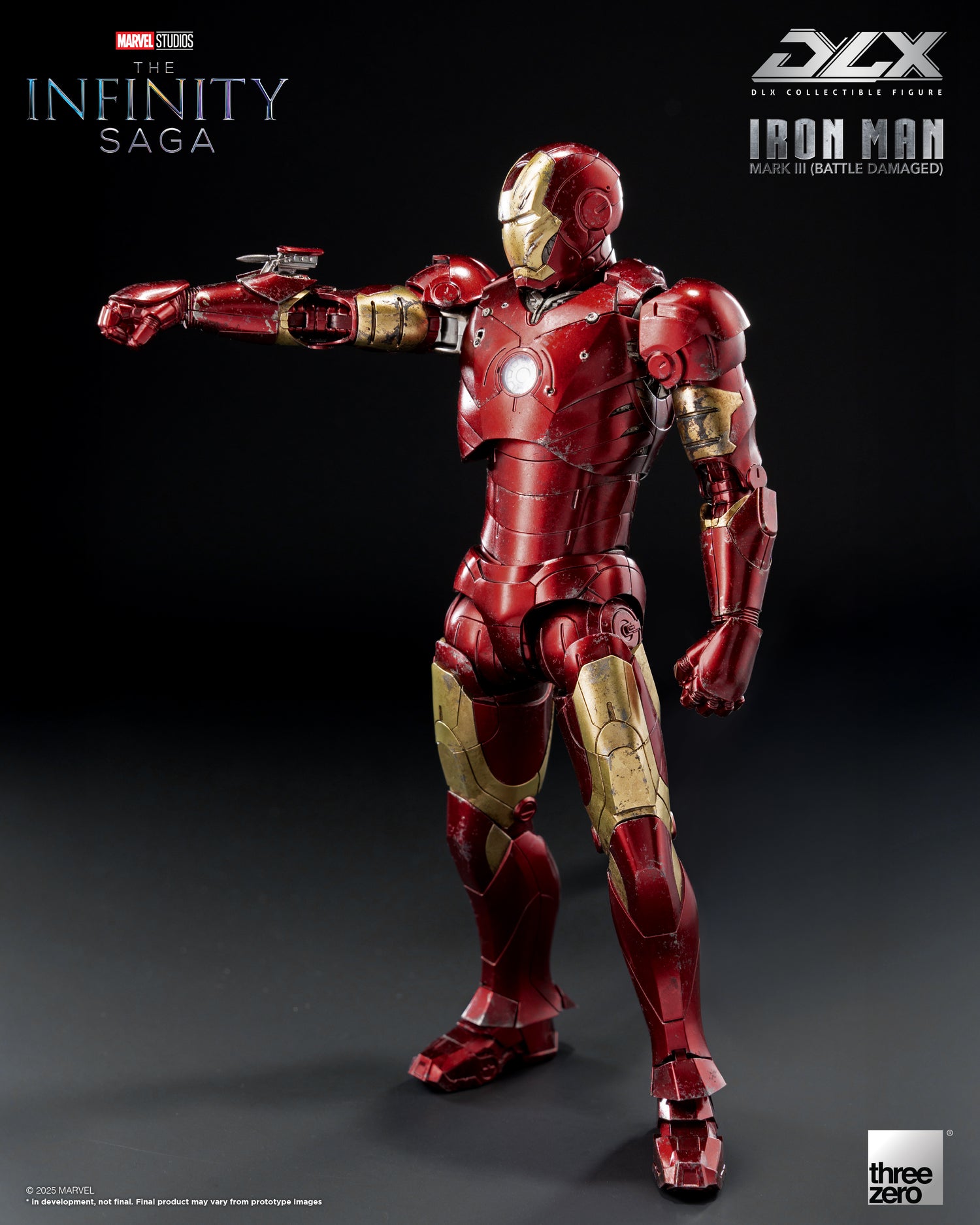 Threezero - 1/12 The Infinity Saga: DLX Iron Man Mark 3 (Battle Damage ...