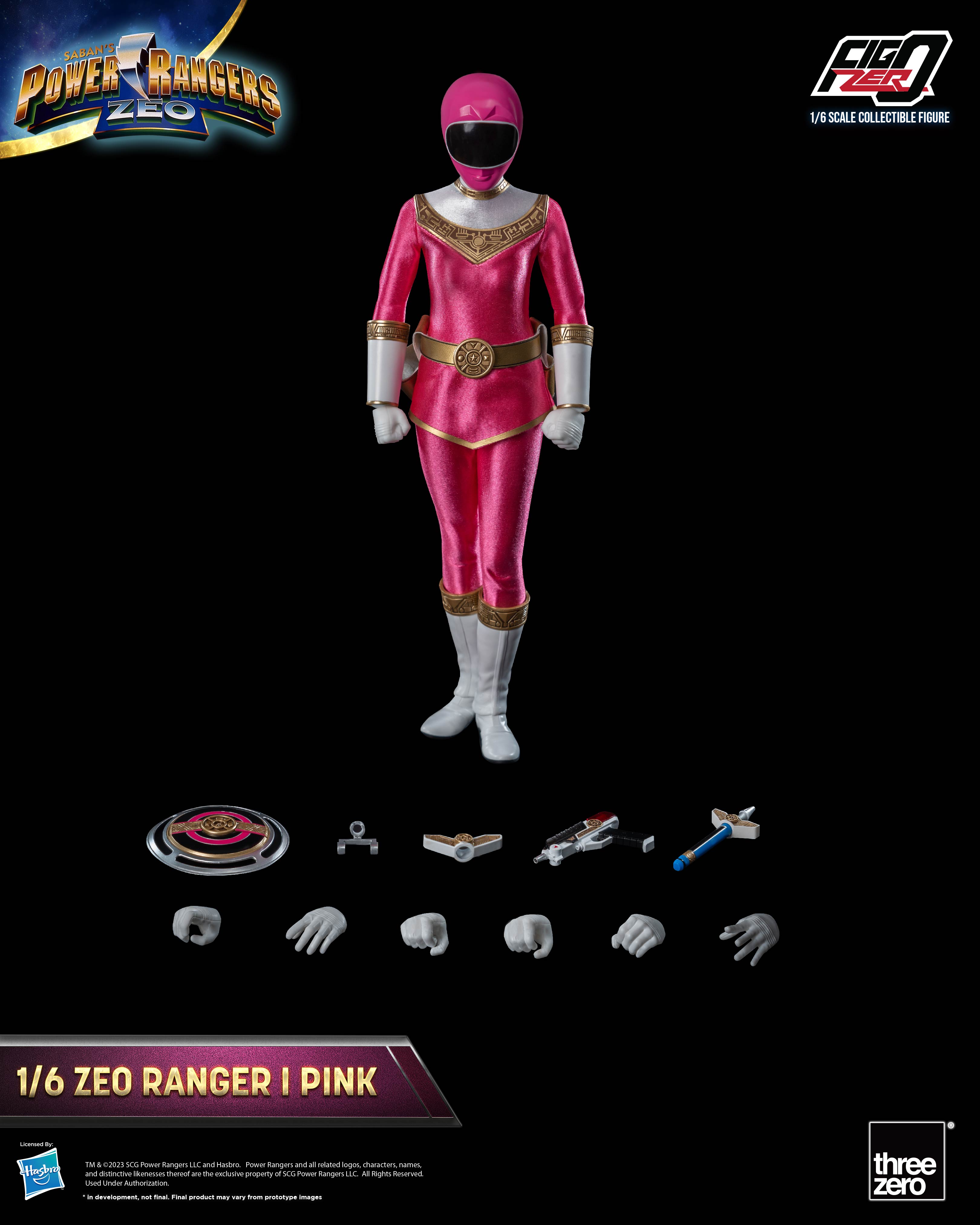 Threezero - FigZero Power Rangers Zeo - Zeo Ranger I Pink – Ages Three ...