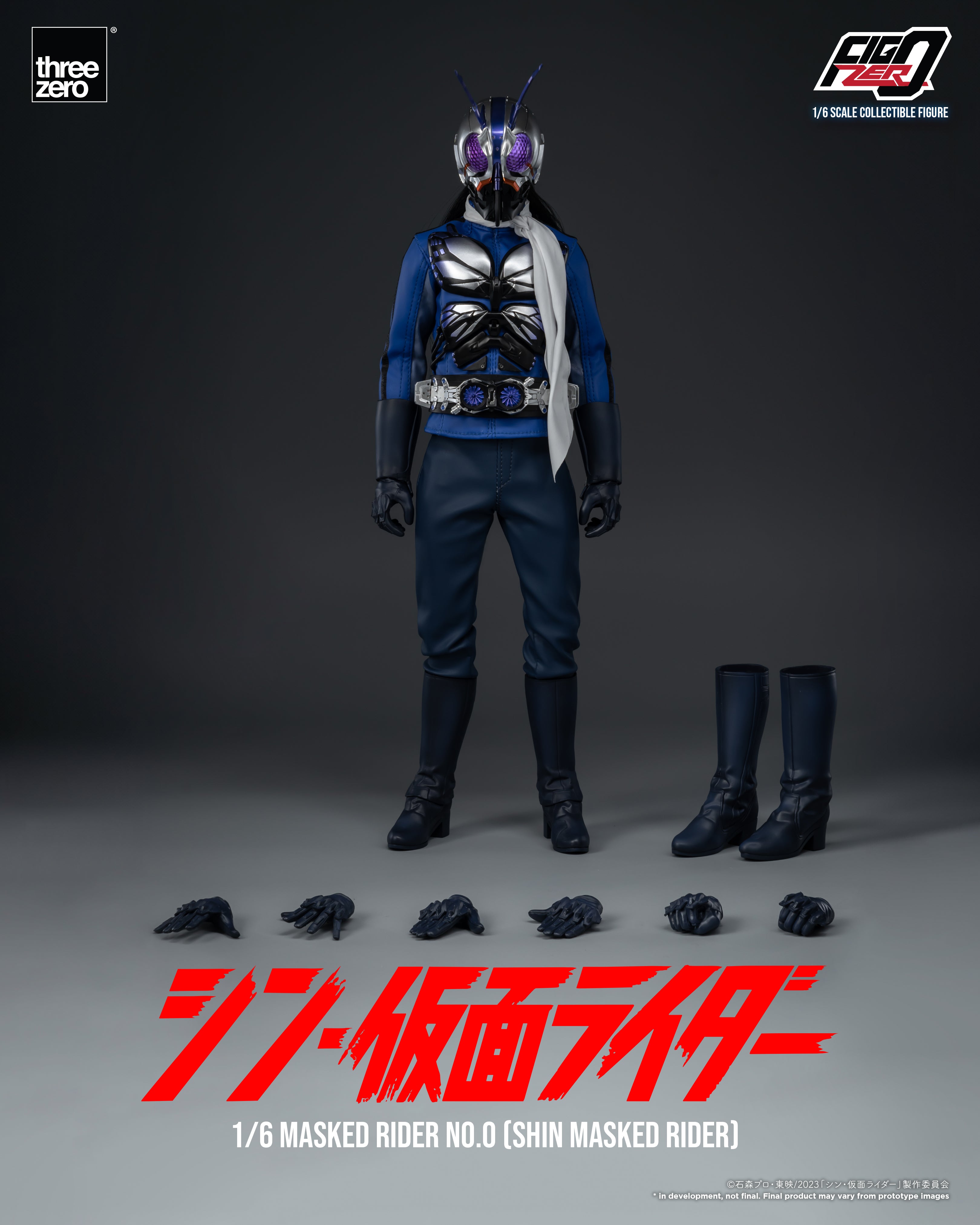 Threezero - FigZero Shin Masked Rider - Masked Rider No. 0 – Ages Three ...