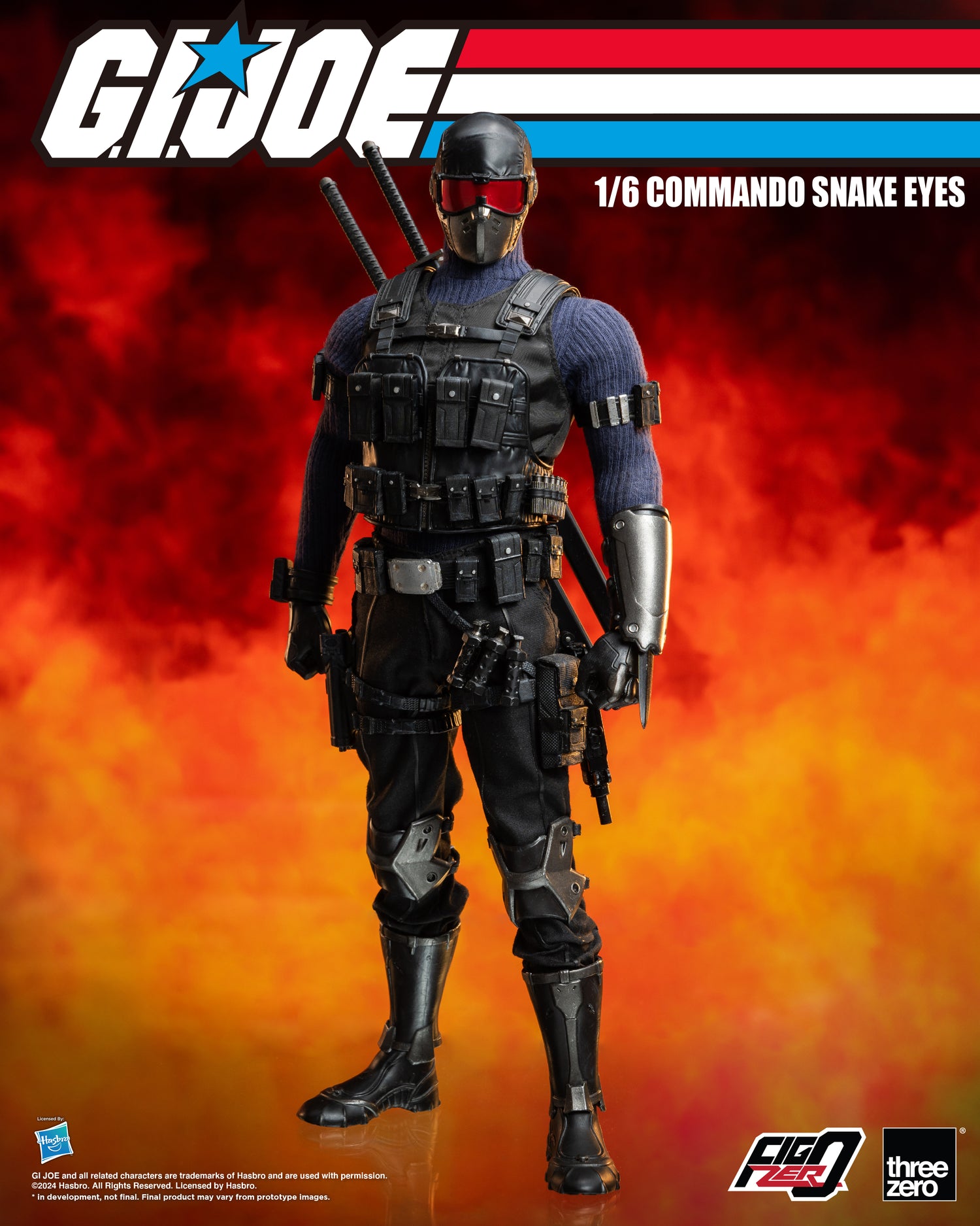 Threezero - FigZero G.I. Joe - Commando Snake Eyes – Ages Three and Up