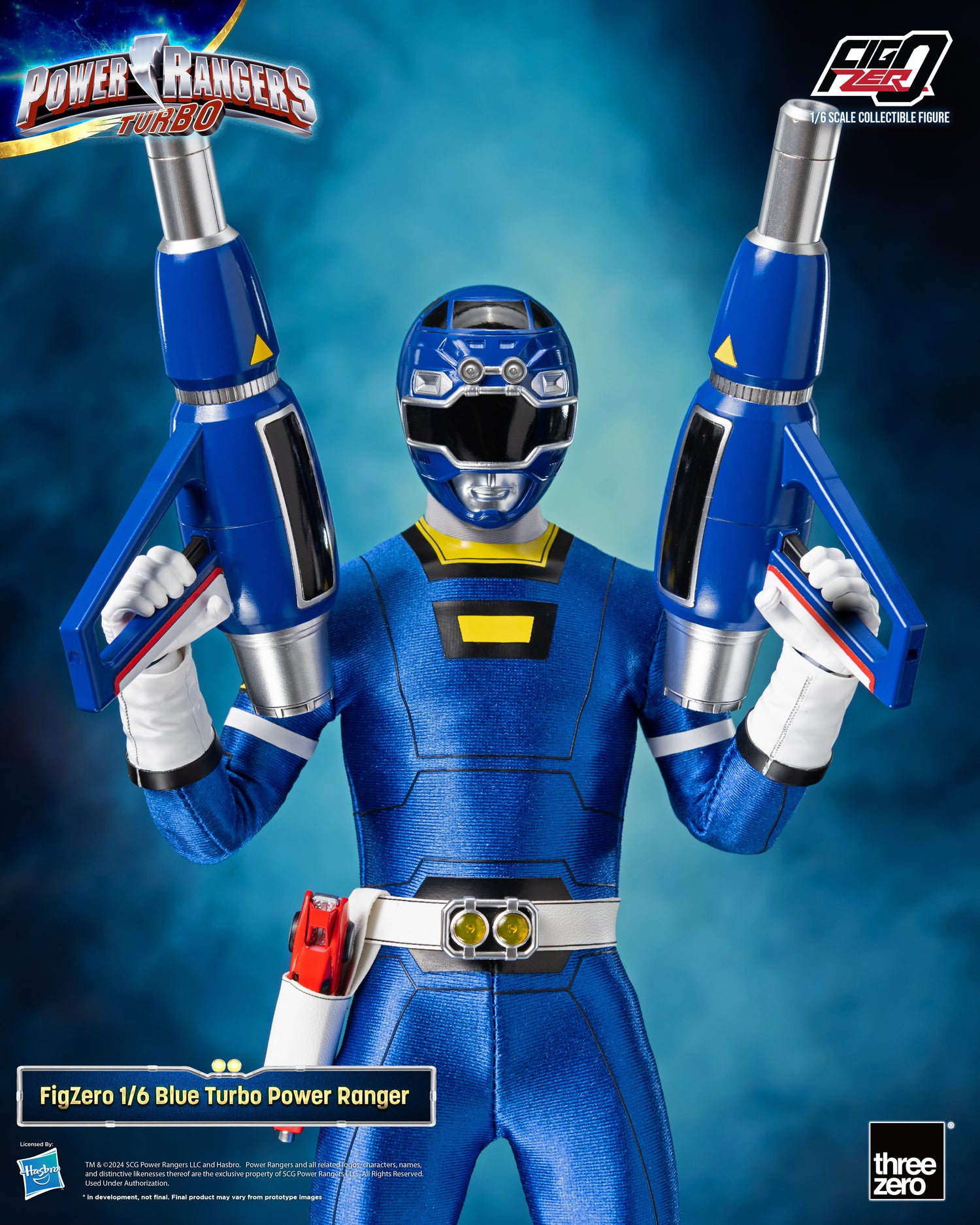 Threezero - FigZero Power Rangers Turbo - Blue Turbo Ranger – Ages ...
