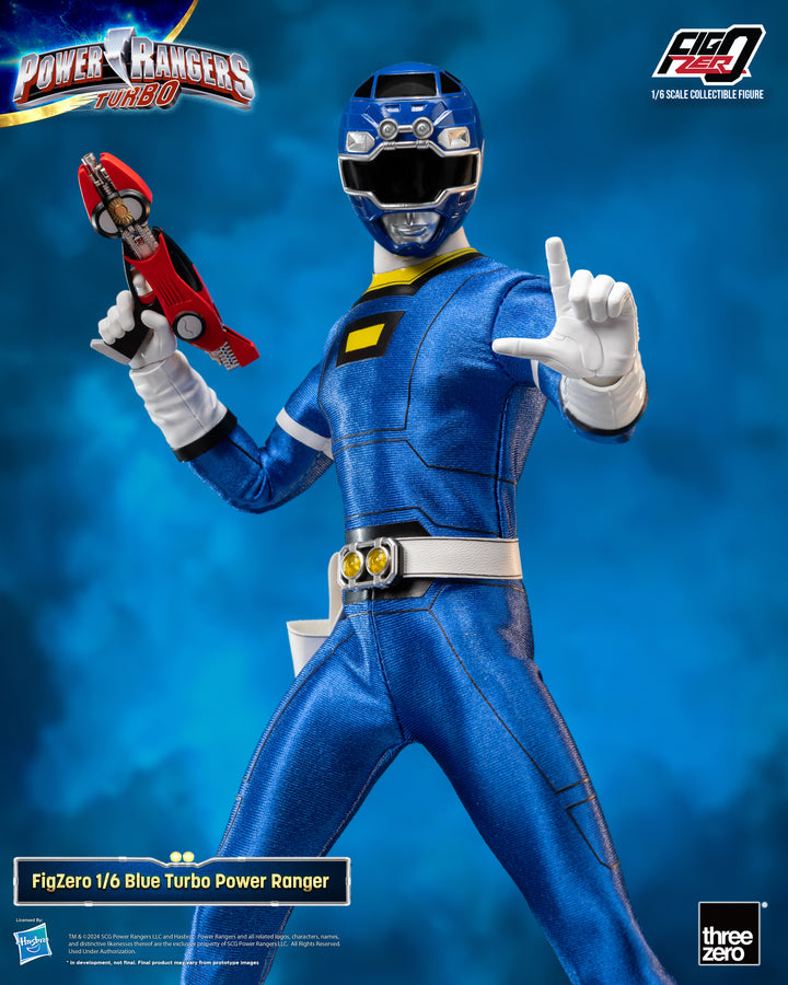 Threezero - FigZero Power Rangers Turbo - Blue Turbo Ranger – Ages ...