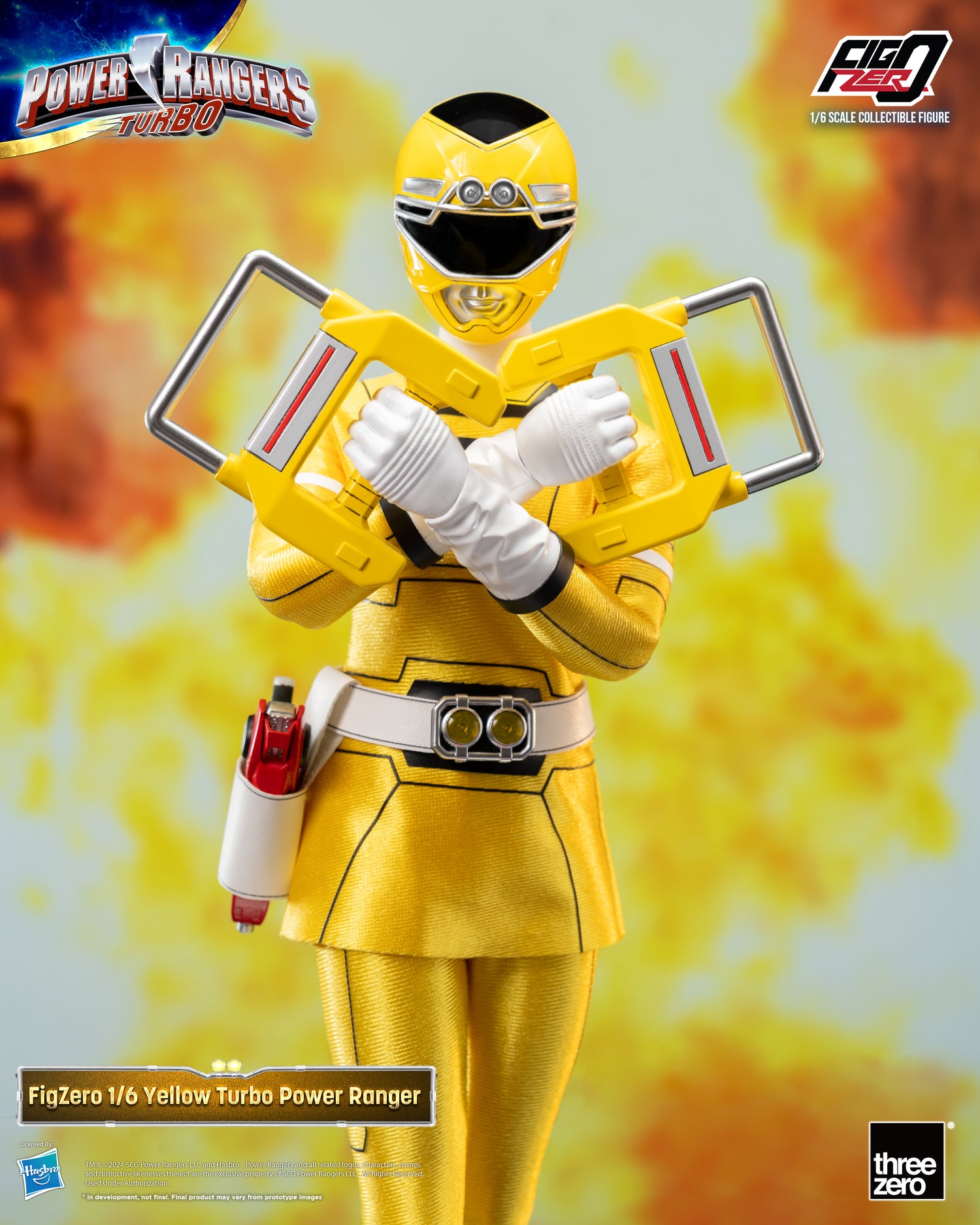 Threezero - FigZero Power Rangers Turbo - Yellow Turbo Ranger – Ages ...