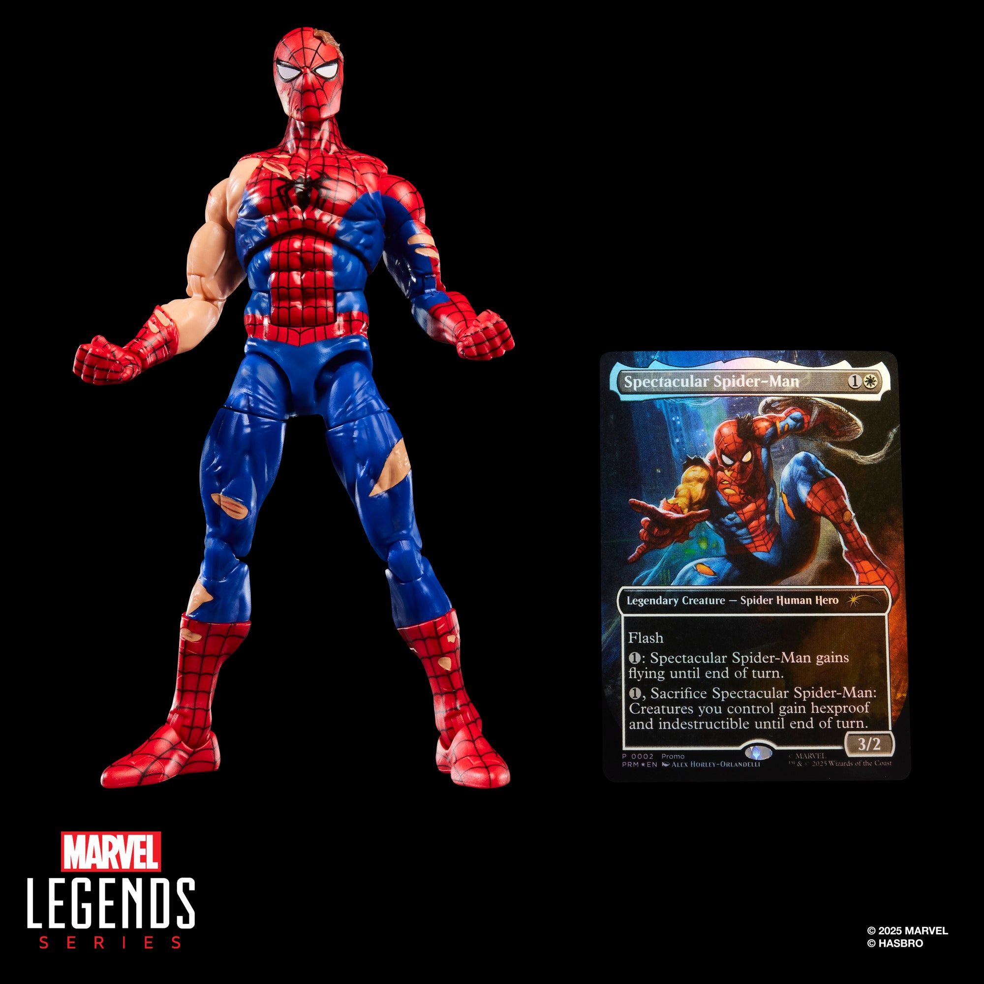 Marvel Legends - Magic: The Gathering - Batle-Damaged Spider-Man – Ages ...