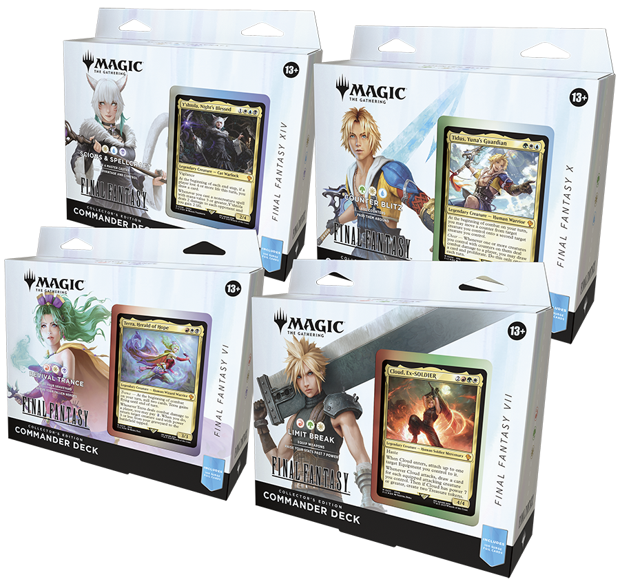 MTG - Universes Beyond - Final Fantasy - Commander Decks Set of 4 (Col ...