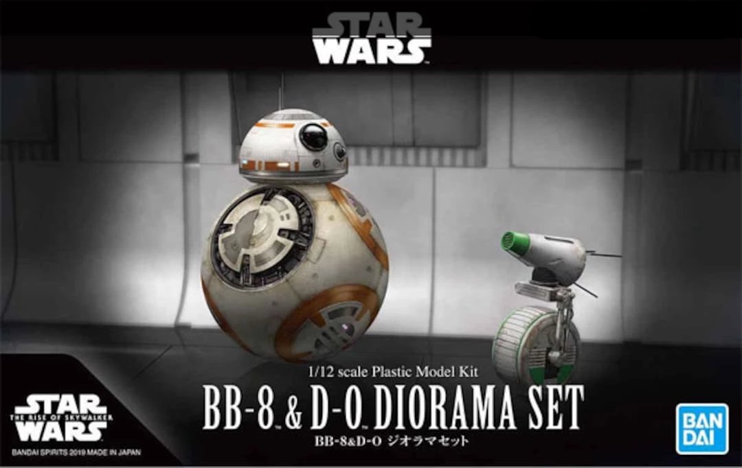 Bandai - Star Wars Model - BB-8 & D-0 Diorama Set 1/12 Scale – Ages ...
