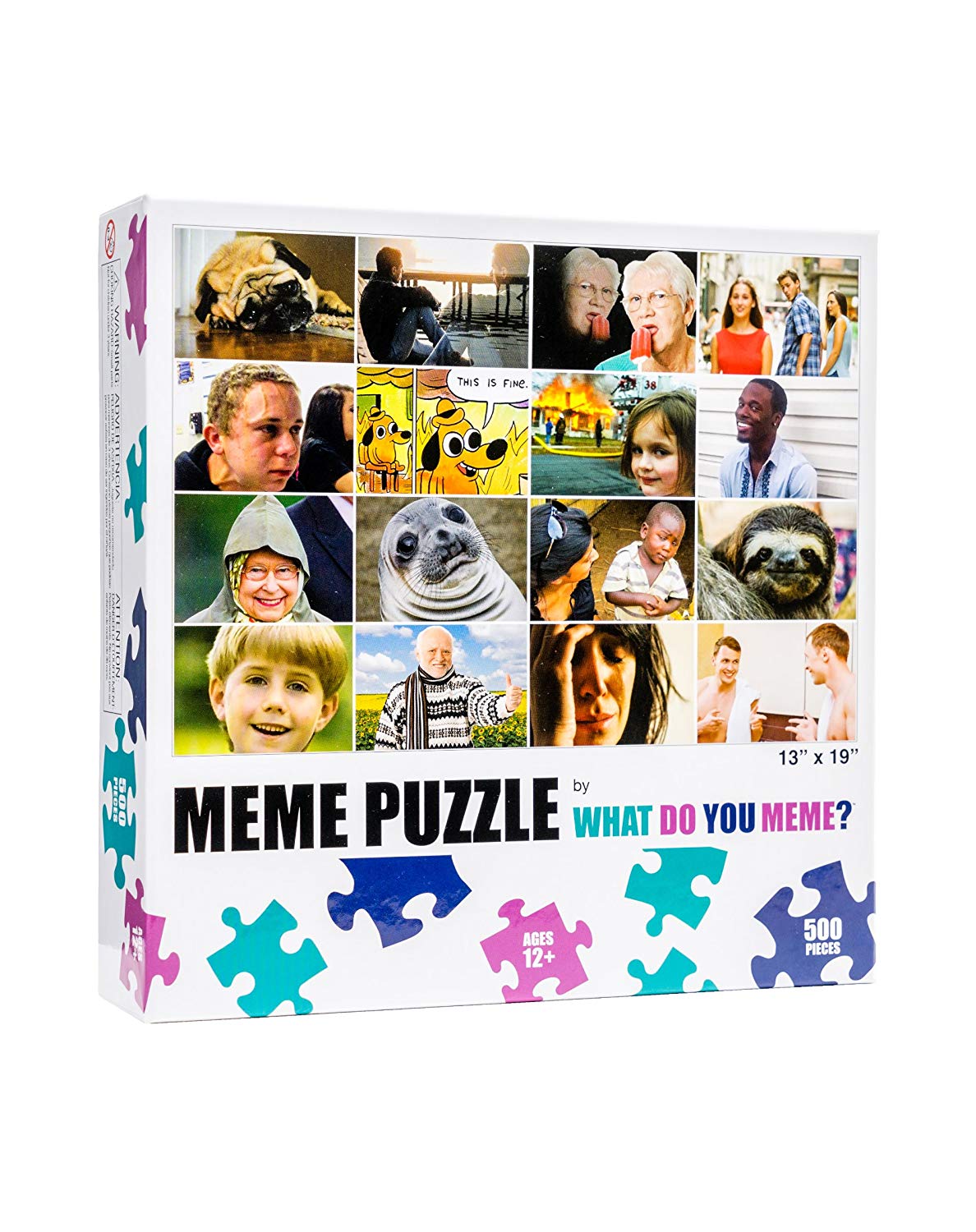 WDYM - What Do You Meme: Meme Puzzle - Grid 500 Piece Jigsaw Puzzle ...
