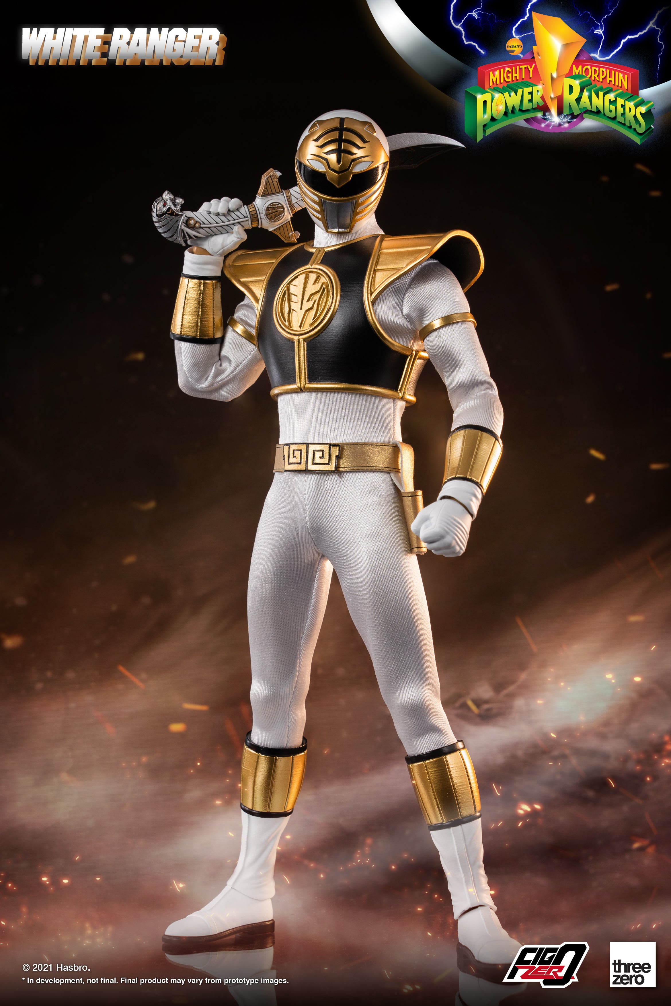 Threezero - Mighty Morphin Power Rangers - White Ranger – Ages Three and Up