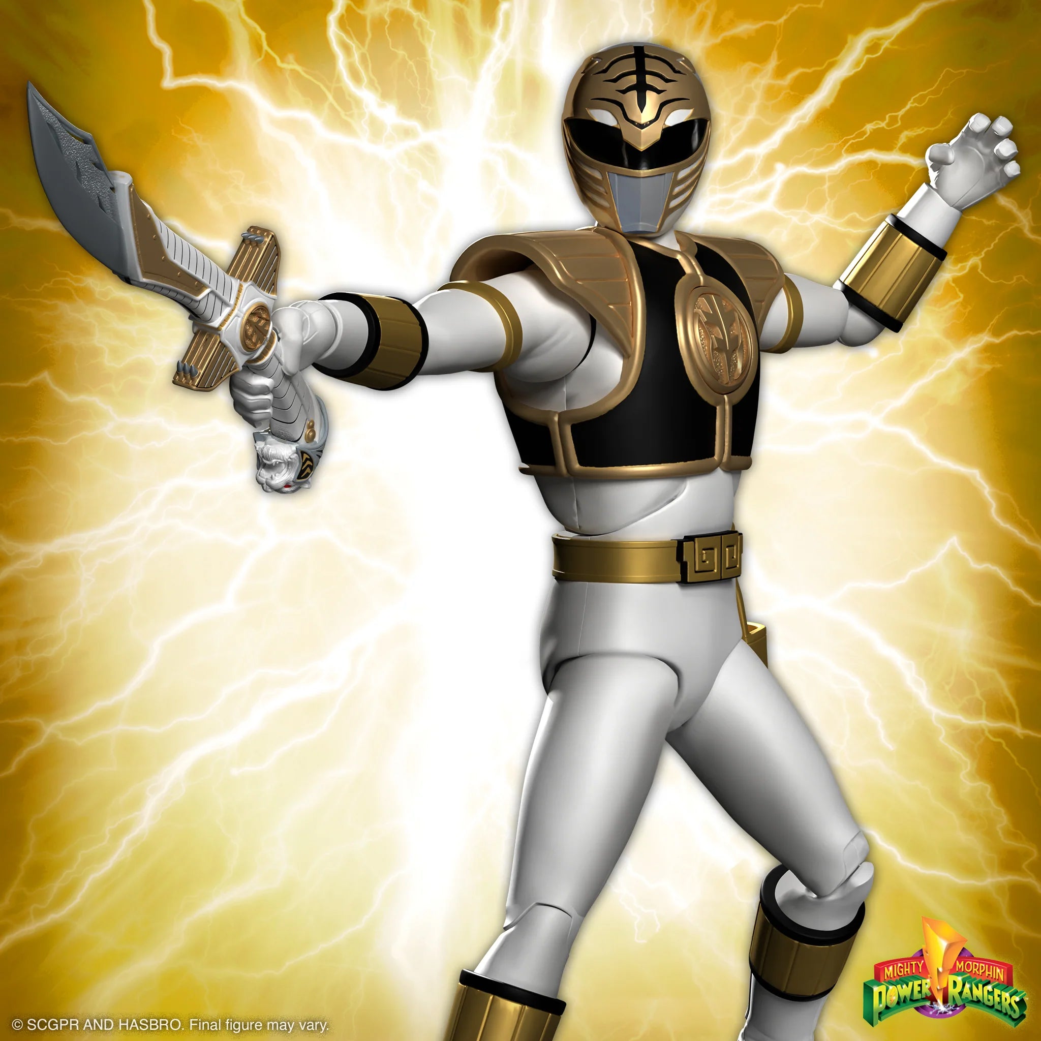 Super 7 - Mighty Morphin Power Rangers Ultimates White Ranger – Ages ...