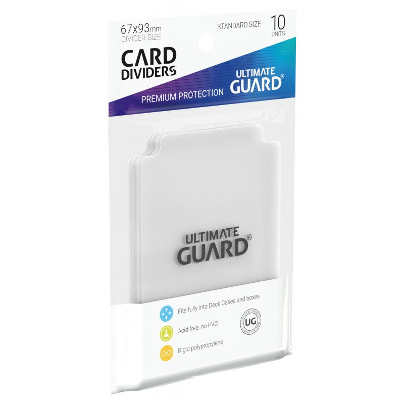 Ultimate Guard - Card Dividers 10 Units - Transparent – Ages Three and Up