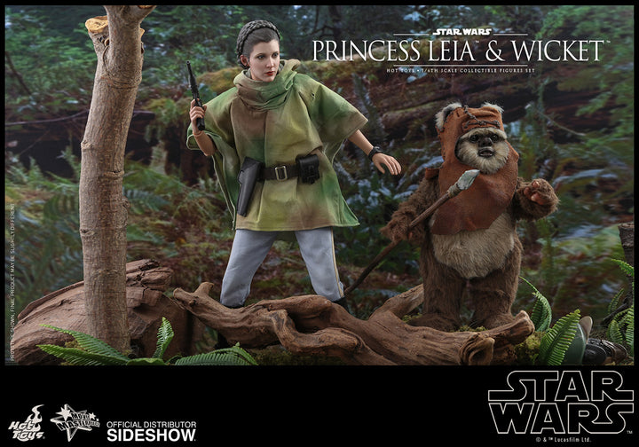 Hot Toys - Star Wars: Return of the Jedi - Princess Leia & Wicket Set ...