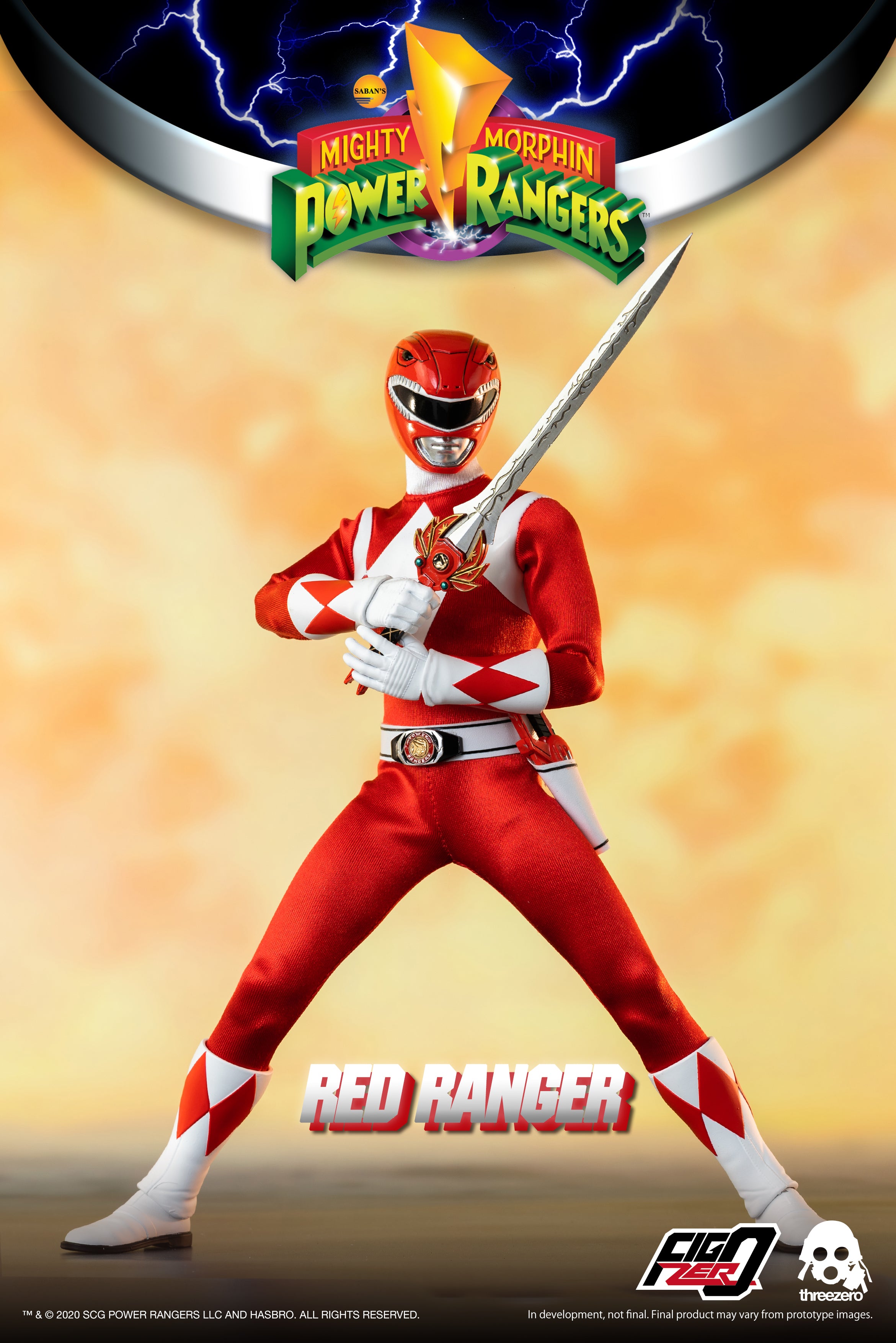 Threezero - Mighty Morphin Power Rangers - Red Ranger – Ages Three and Up